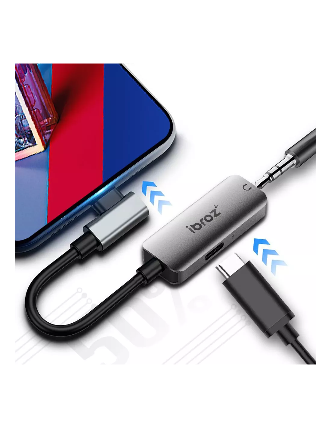 USB Type C to Audio Jack 3.5mm adapter for headphones and earphones...