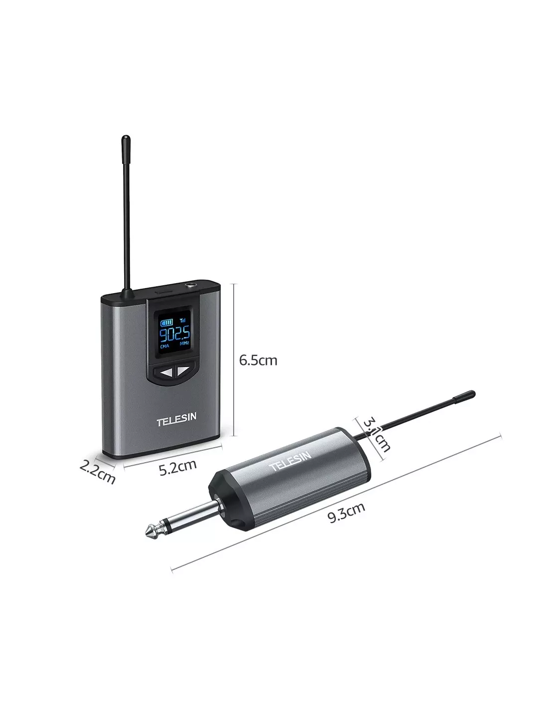 Wireless UHF Microphone Transmitter Receiver Kit for smartphone, app...